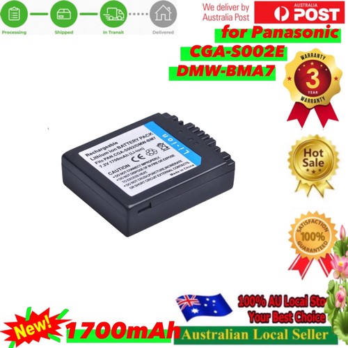 Y 1700mAh Battery for CGA-S002 Panasonic DMC-FZ3 DMC-FZ4 DMC-FZ5 DMC ...