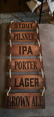vintage wooden beer sign | eBay