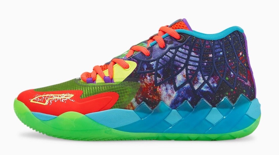 Puma MB1 Lamelo "Be You" Green Gecko Red Blast 376813-01 | eBay