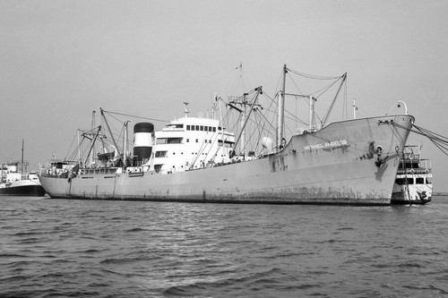 mc1361 - Greek Cargo Ship - Michael Angelos , built 1960 ex Clearton ...