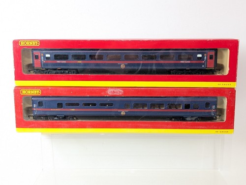 2x OO gauge Hornby GNER 'Route of the Scotsman' Mk3 & Mk4 Coaches ...
