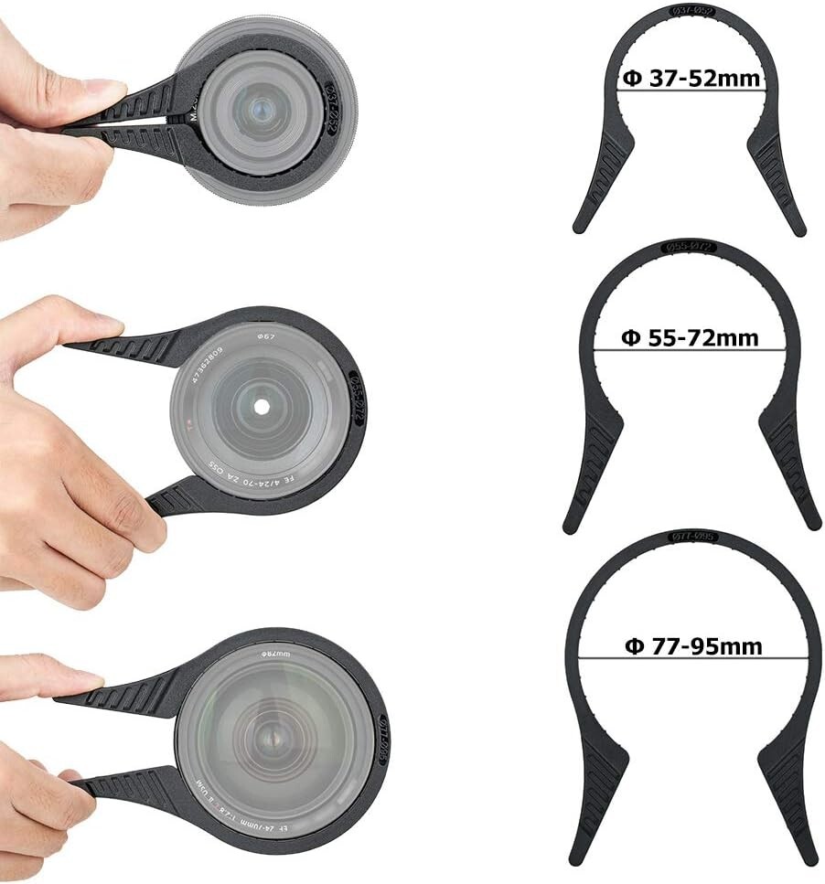 3 Packs Camera Lens Filter Wrench Kit Filter Removal Wrench Tool Set ...