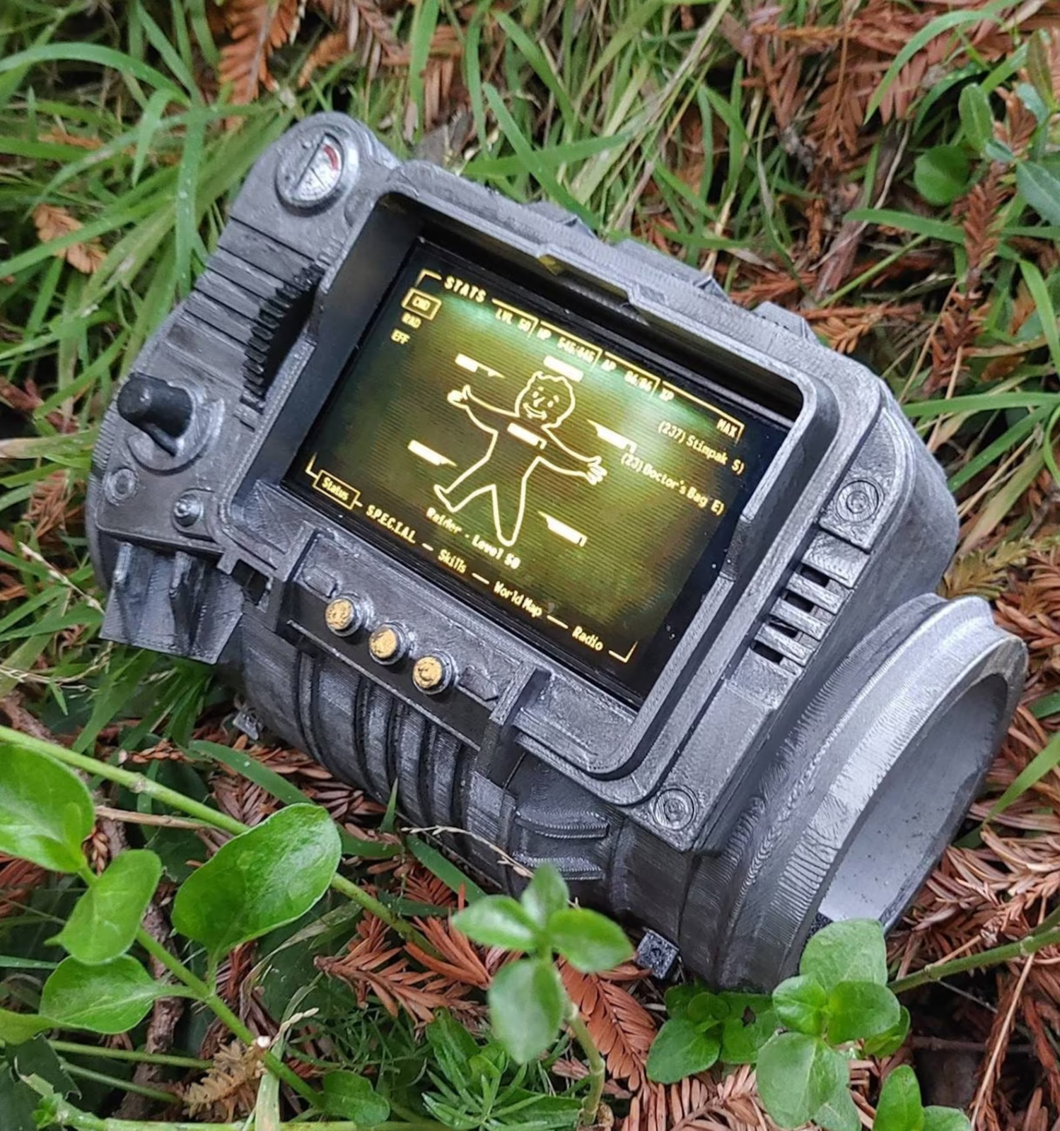 Pipboy 3000 Working Screen New Vegas 3 4 76 Wasteland Prop Cosplay ...