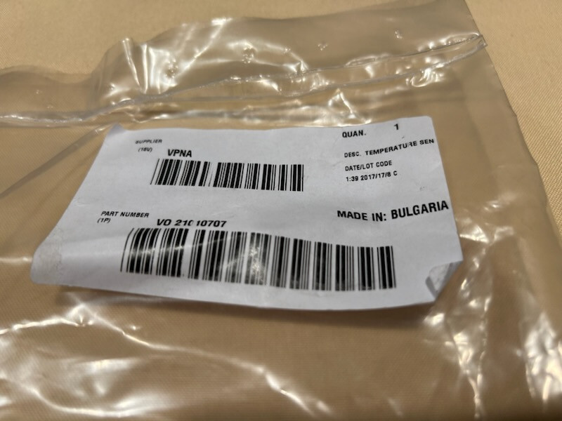 Volvo EGR Temperature Temp Sensor 21010707 OEM for sale online | eBay