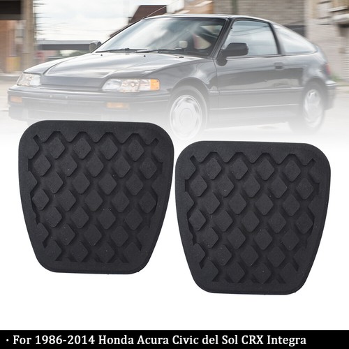 2X Brake Clutch Pedal Pad Fit For 86-14 Honda Acura Civic del Sol CRX ...