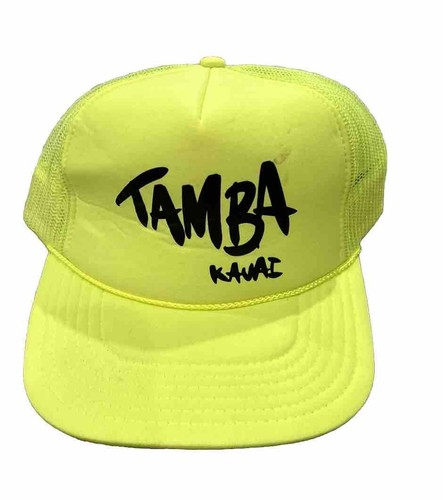 Tamba Surf Co. Kauai Mesh Hat Snapback Neon Yellow | eBay