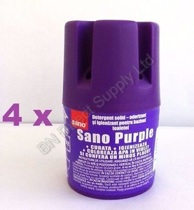 4 SANO PURPLE WATER TOILET BOWL CLEANER Hygienic Longlasting soap WC ...