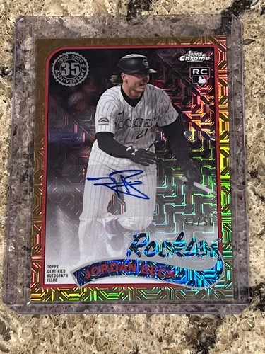 2024 Topps Update -Jordan Beck Silver Pack Gold Mojo RC Auto /50 | eBay