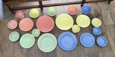 Hazel Atlas Moderntone Platonite Dinnerware Set 20 Pieces Mint ...