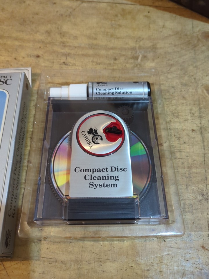 Cambra Compact Disc Cleaner CD Cleaning Kit Vintage Boxed Unused Hong ...