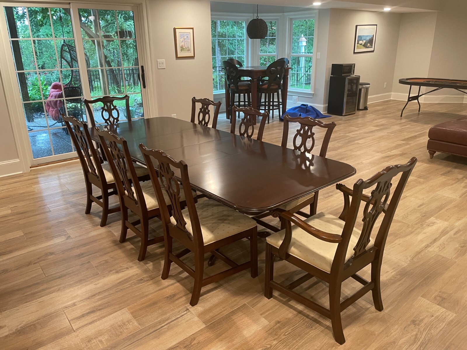 Ethan Allen Chippendale Cherry Wood Formal Dining Room Set | eBay