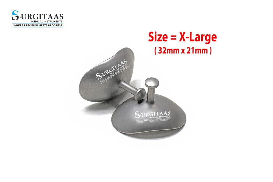 Corneal Eye Shield Stainless Steel | XL 32mm X 21mm | Laser Eye ...