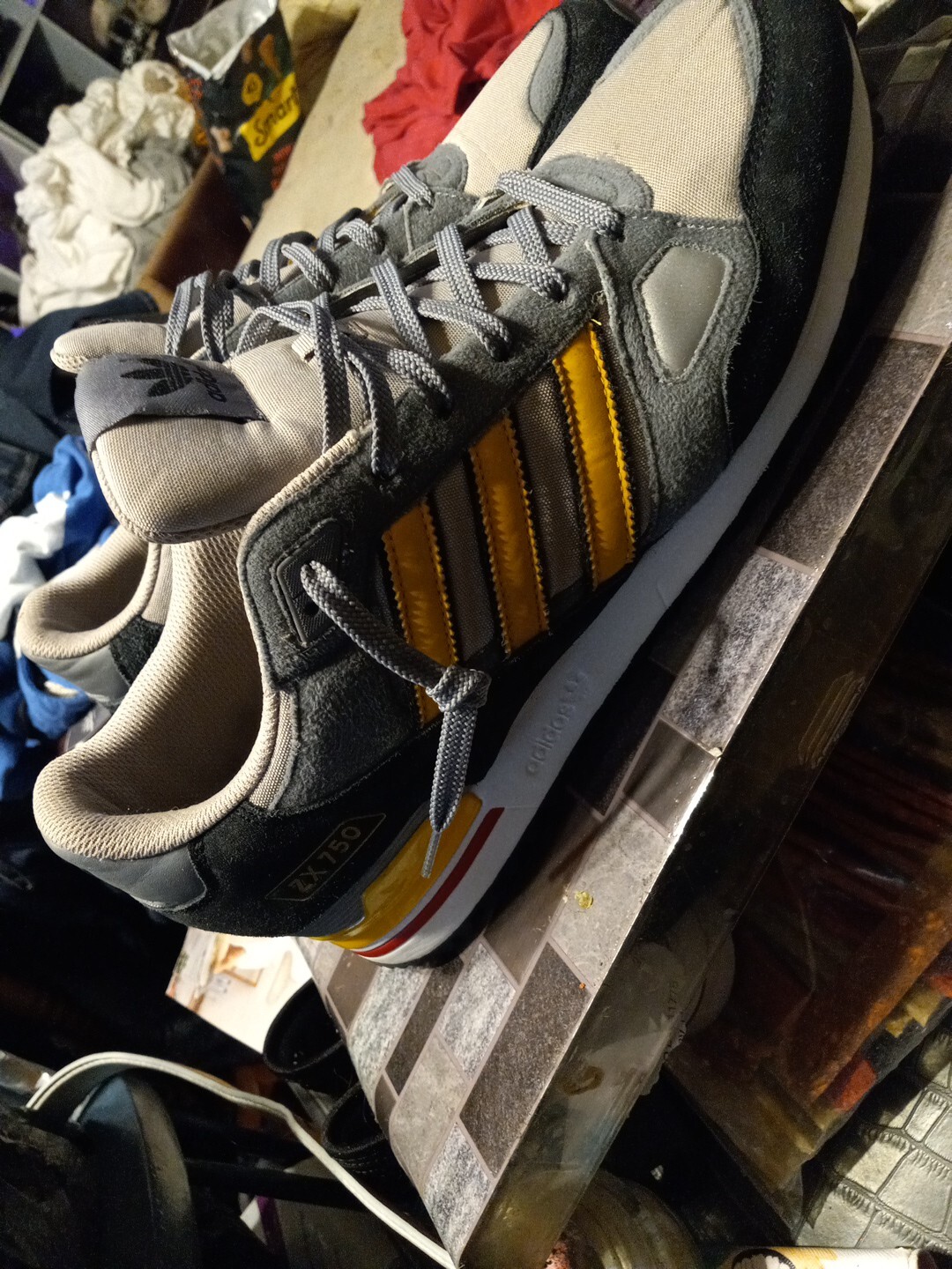 Size 13 - adidas ZX 750 Navy/White for sale online | eBay