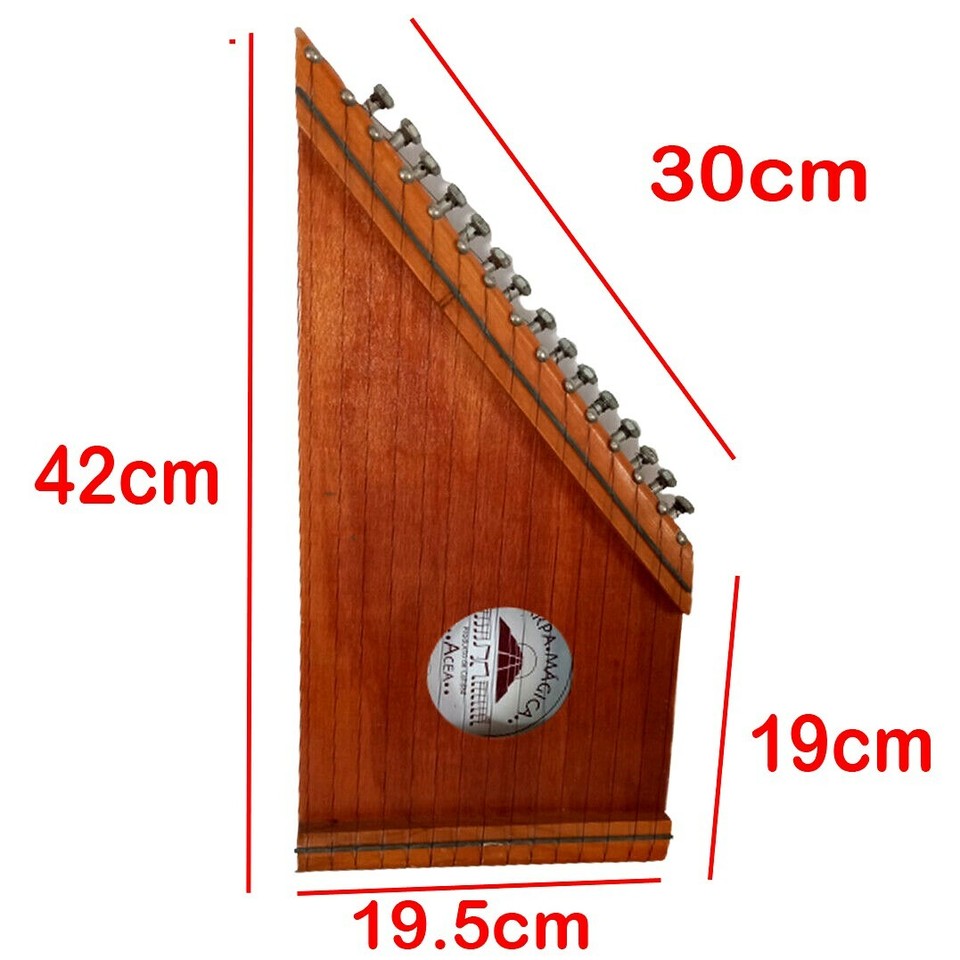 Zither Instrument Vintage Harp Magic -Musical String Mexico 15 Chords ...