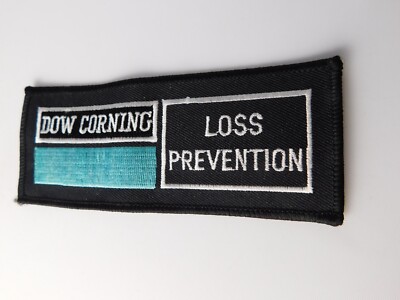 DOW CORNING LOSS PREVENTION PATCH BADGE SAFETY SECURITY TEAM EMPLOYEE ...