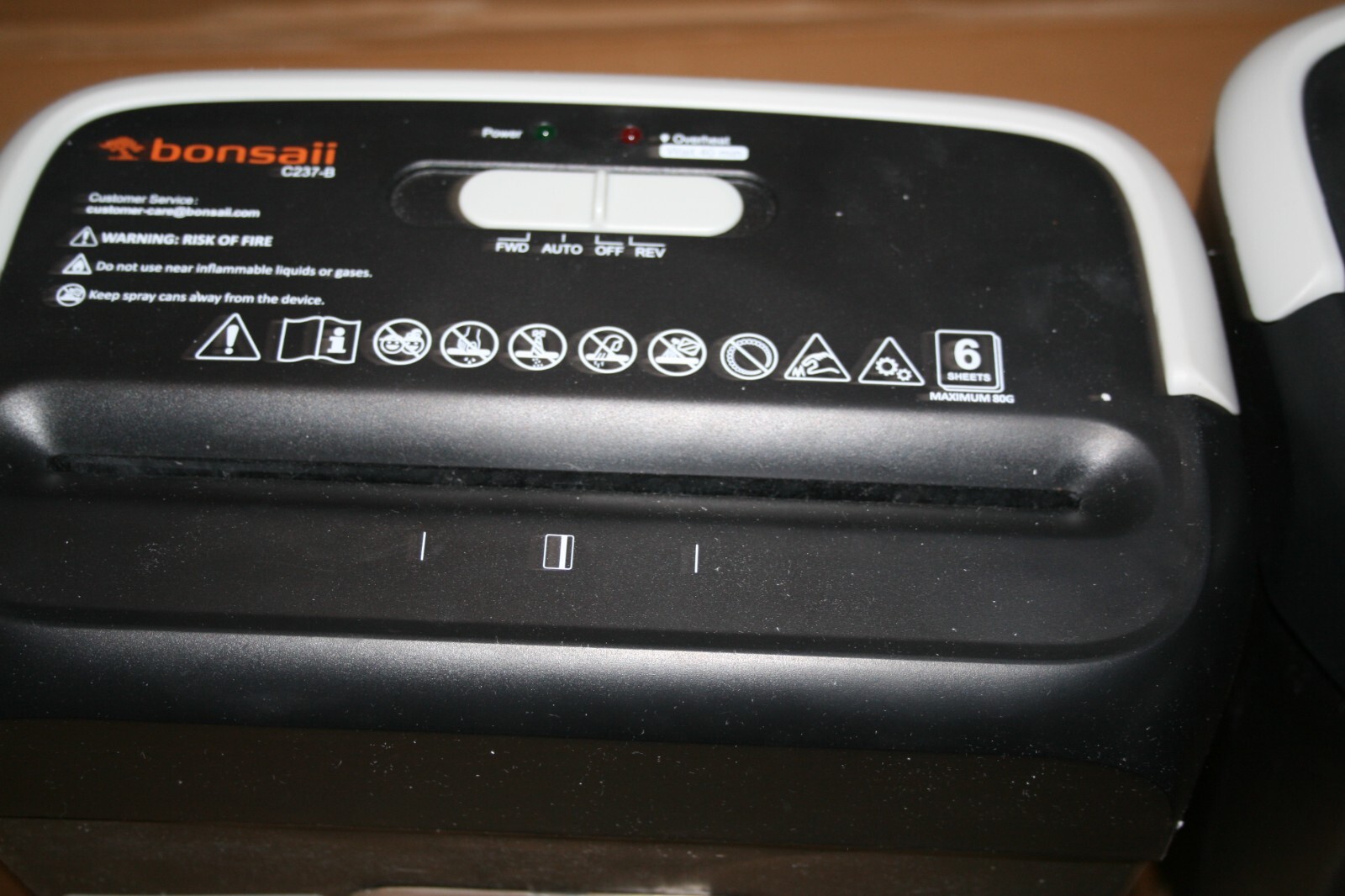 BONSAII PAPER SHREDDER FOR HOME USE 6 SHEET CROSS CUT SHREDDER SPARES ...