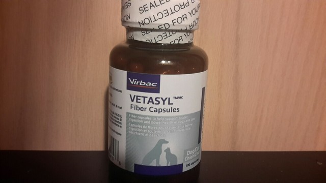 Vetasyl 500mg Fiber Supplement for Dogs and Cats by Virbac 100 Capsules ...