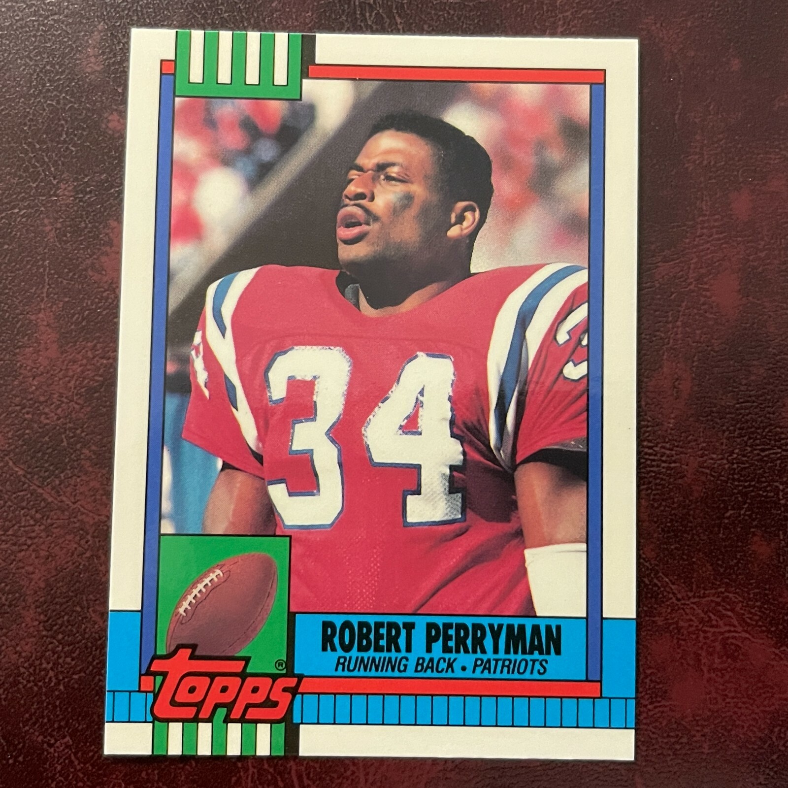 1990 Topps TIFFANY Set ROBERT PERRYMAN #420 PATRIOTS ** MINT ** HIGH ...