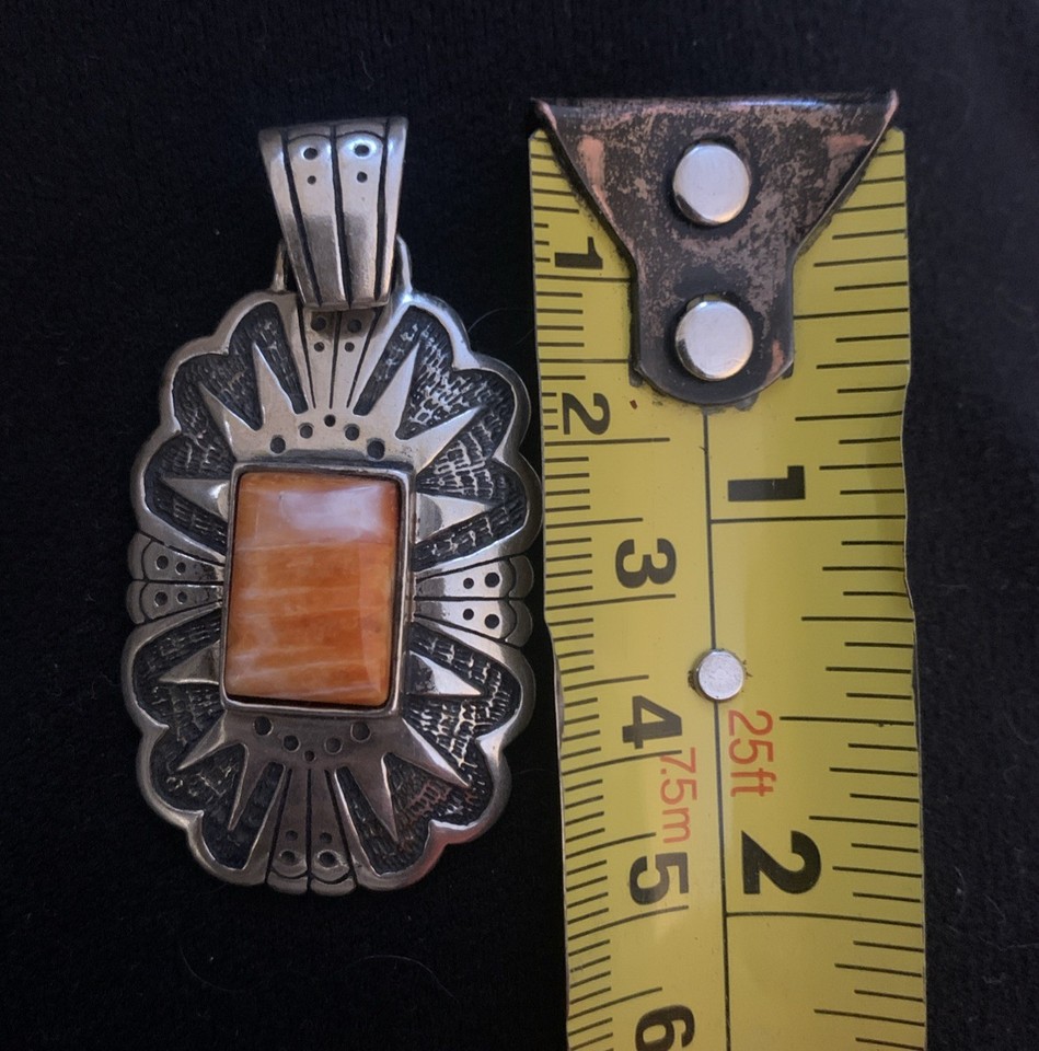 Vintage Tommy Singer Navajo Signed Pendant spiny oyster | eBay