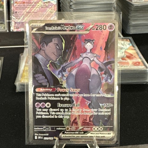 2025 Pokemon Destined Rivals Team Rocket’s Mewtwo EX SIR 231/182 NM ...