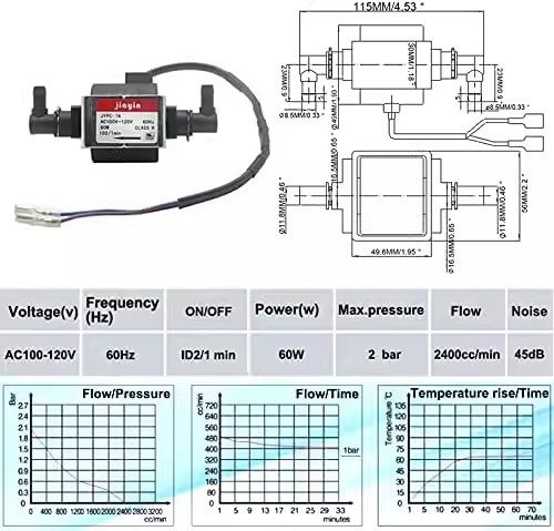 DCC-1 WATER PUMP JYPC-7A / 51153 P403A 110V Rug Doctor Deep Carpet ...