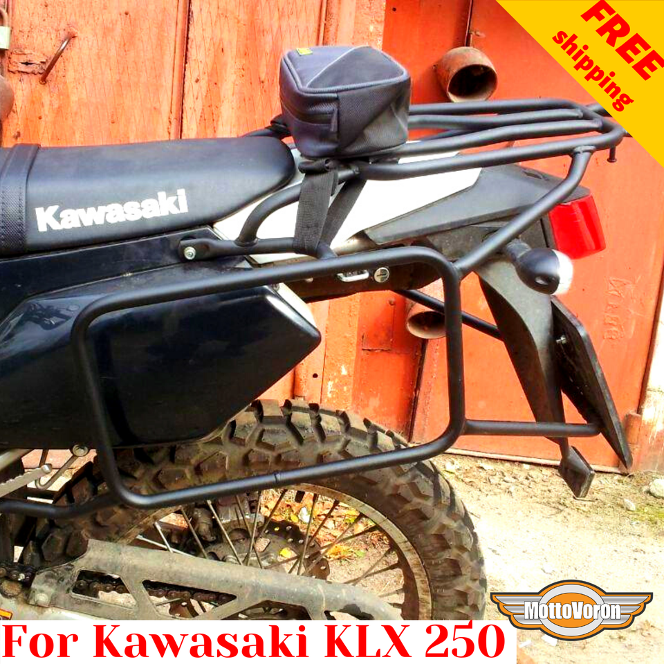 For Kawasaki KLX 250 Rack luggage system KLX250SF Side carrier KLX250S ...