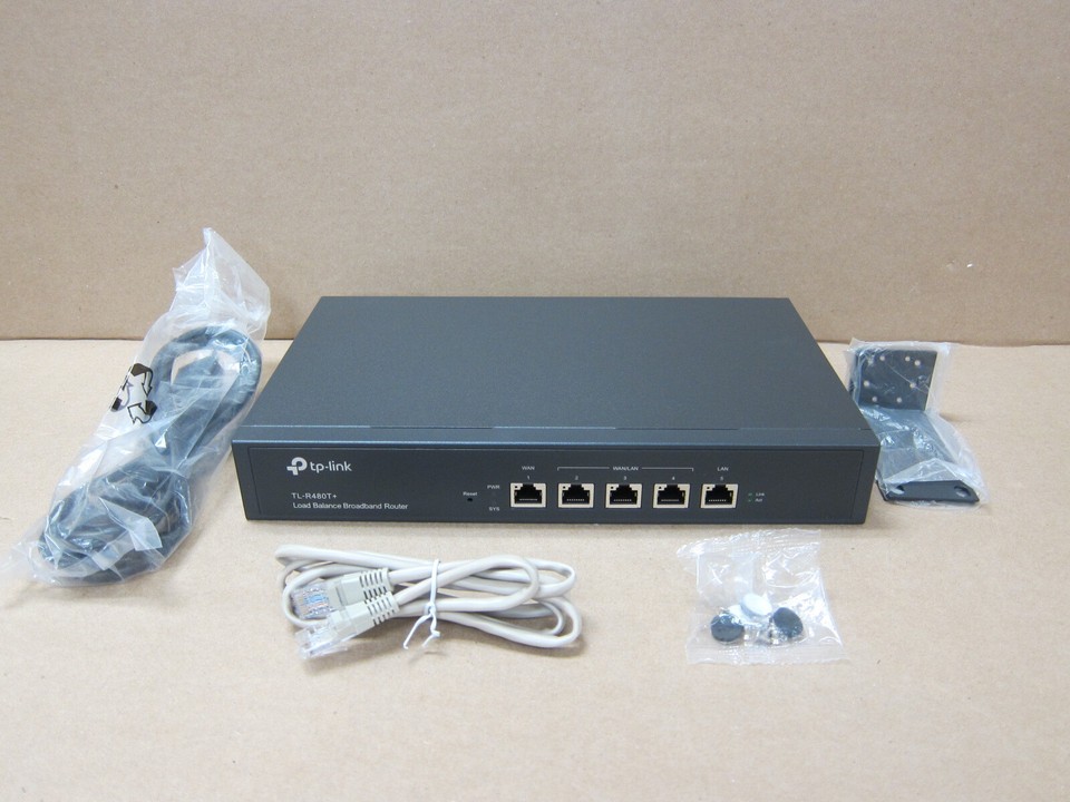 TP LINK 5PORT FAST ENET MULTI-WAN ROUTER FOR SMALL & MED BUS #TL-R480T ...