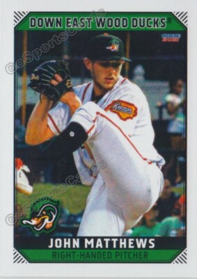 2021 Down East Wood Ducks John Matthews RC Rookie Texas Rangers | eBay