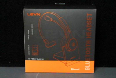 011225 Levn LE-HS010 Superior Black Ergonomic Design On Ear Bluetooth ...