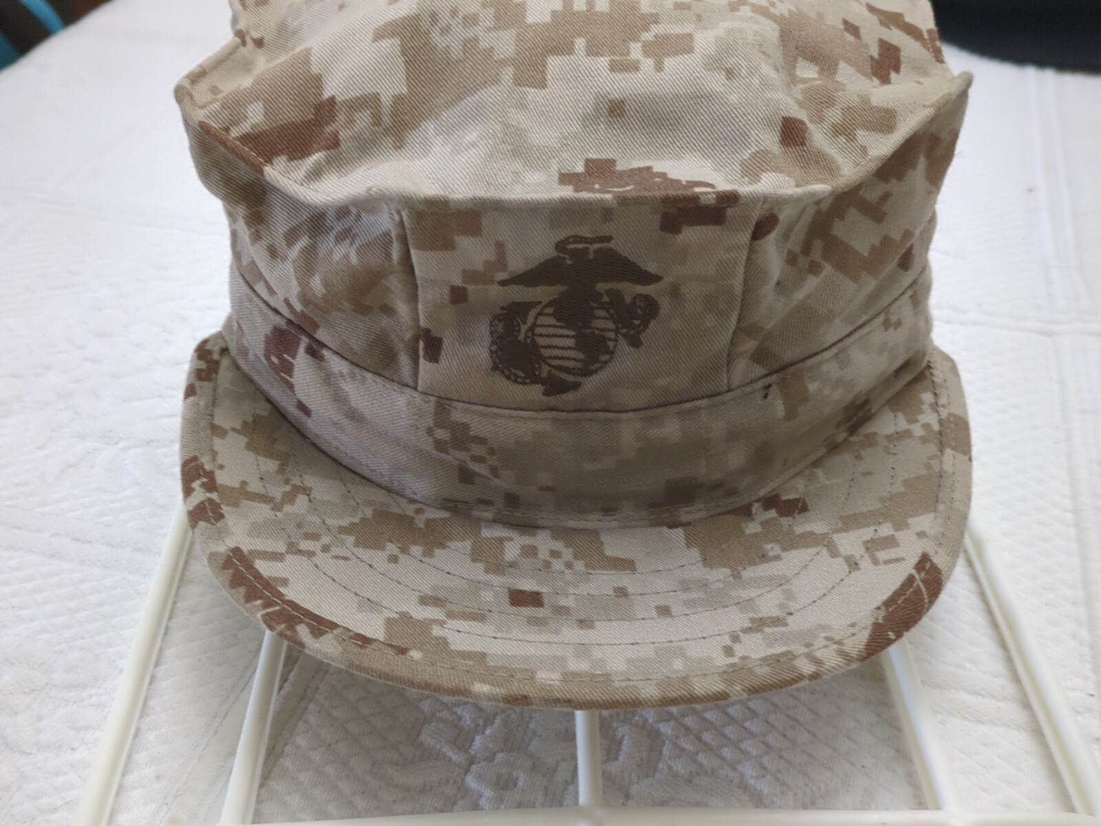 USMC Marine Corps Garrison Desert Marpat 8-Point Utility Cover Hat Size ...