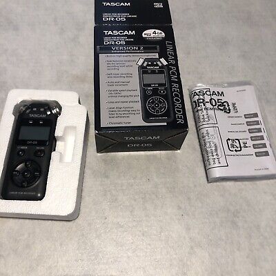 Tascam Linear PCM Recorder DR-05 Used With Box Manual No microsd Card ...