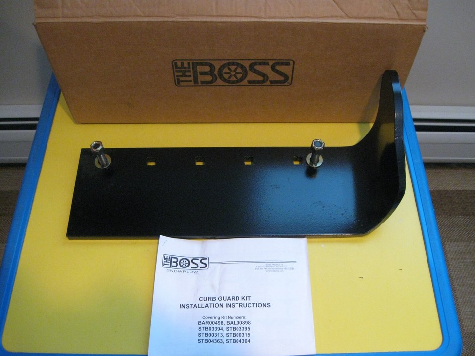 BOSS Genuine OEM Curb Guard Kit for Straight Plows Passenger Side STB03394