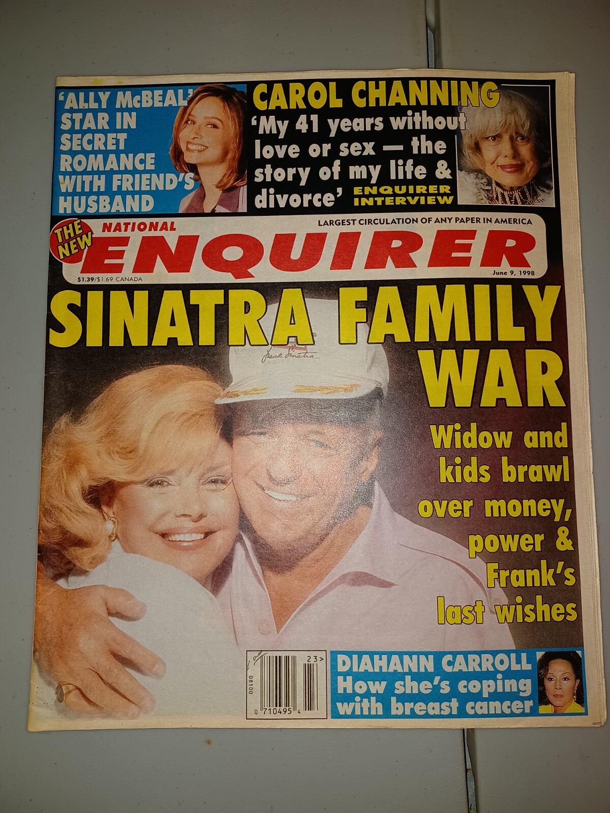 National Enquirer June 9, 1998 Kirstie Alley, Frank Sinatra, Carol ...