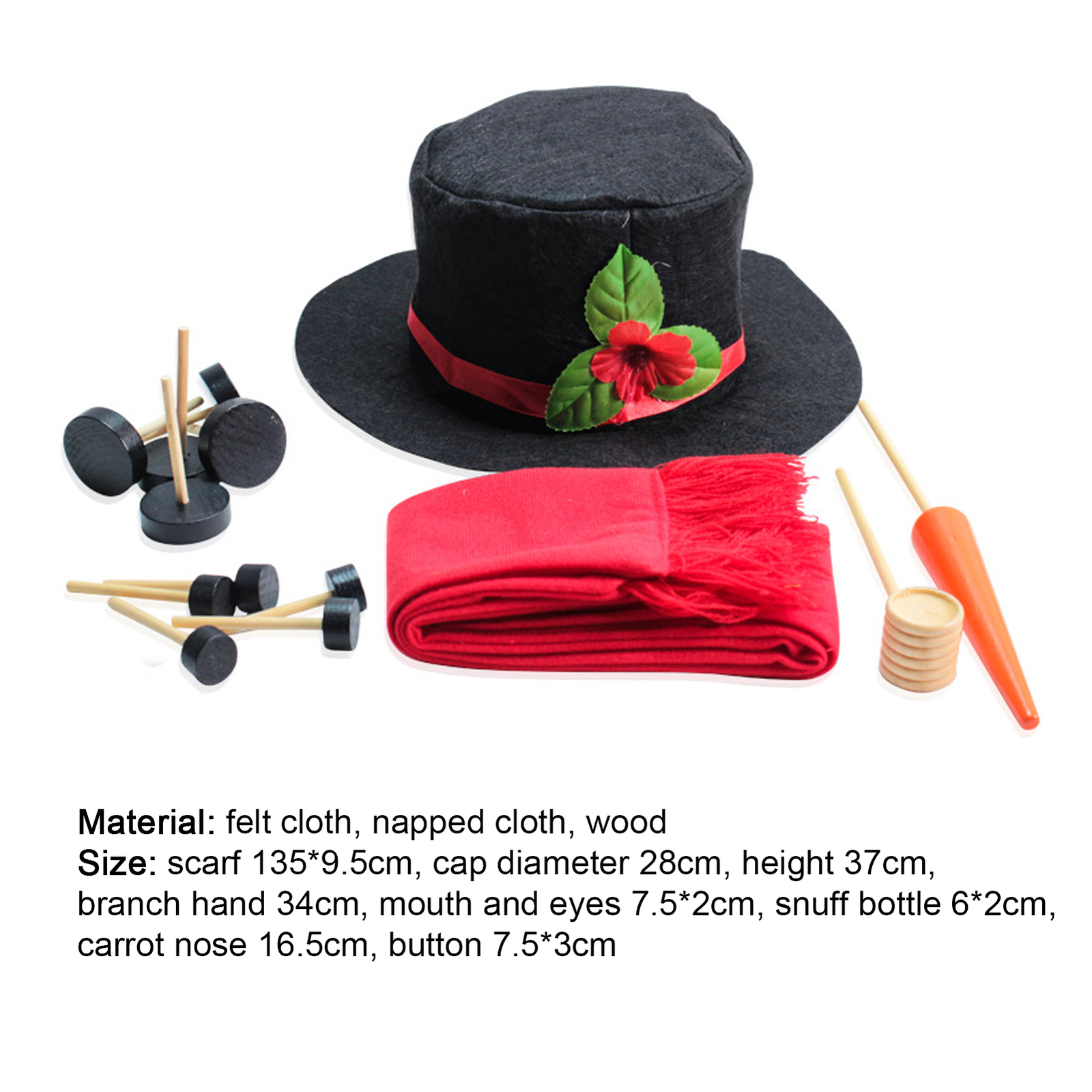 1 Set Snowman Decorating Mouth No Odor Fine Workmanship Creative Diy | eBay