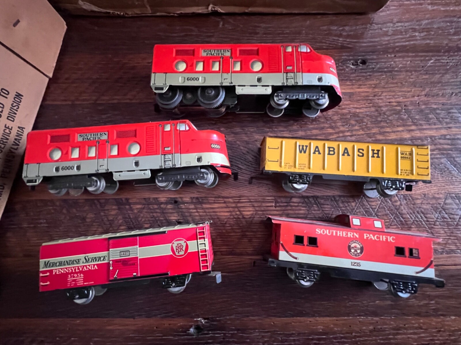 Vintage LOUIS MARX Diesel Type Electric Train Set Southern Pacific ...