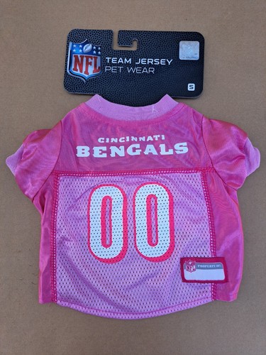 Cincinnati Bengals Pink Team Jersey Pet Wear Dog Size Small NFL ...