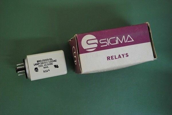 SIGMA INSTRUMENTS RELAY 5RO-2500S-SIL 2.5KILOHMS 8 PIN ORIGINAL BOX 4 ...