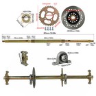 815mm Go Kart Rear Axle Kits Wheel Hub Disc Rotor Sprocket ATV Quad ...