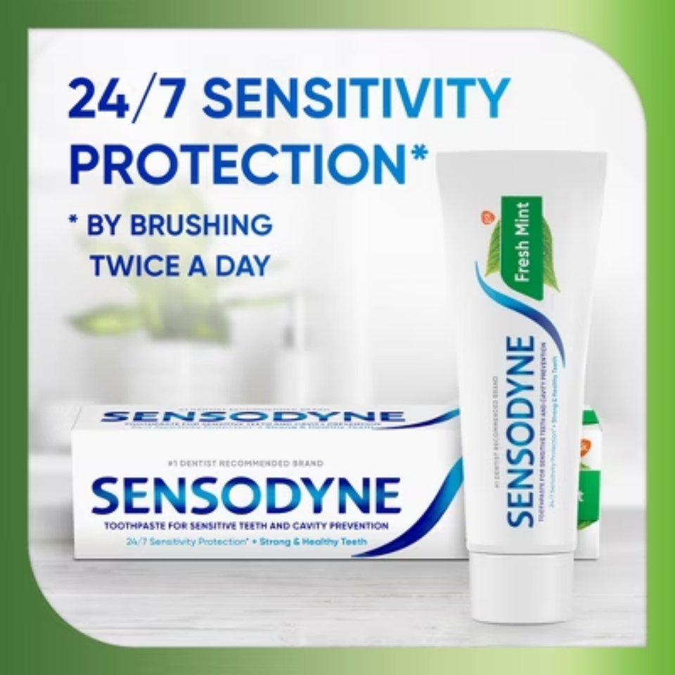 Sensodyne Fresh Mint Sensitivity Protection 2pk Toothpaste | eBay