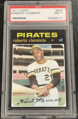 1971 Topps Roberto Clemente PSA 7 NM Pittsburgh Pirates #630 ~8111 | eBay