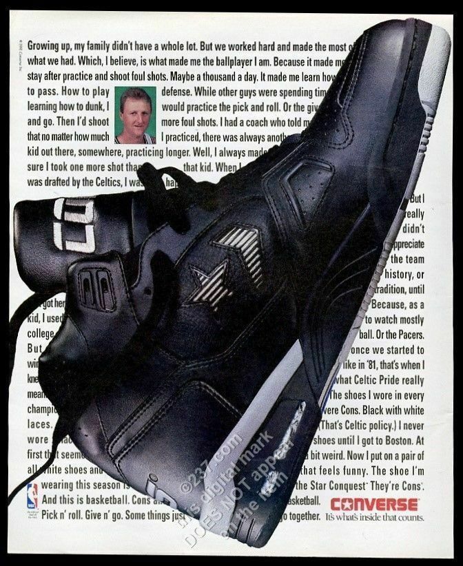 Larry Bird Shoes 1995 Larry Bird Signed Vintage Player Model