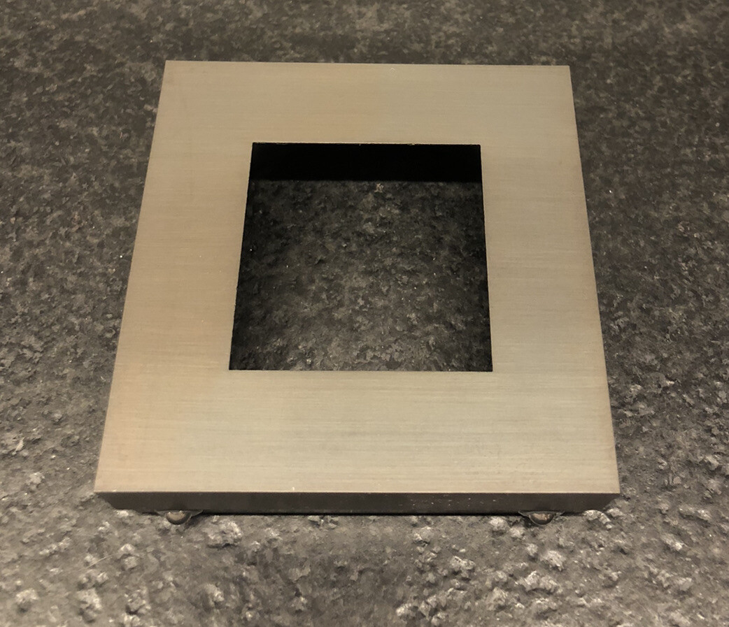 element tech lighting E3 SQ NF FL NL Z - TRIM 3” Square Flangeless Flat ...