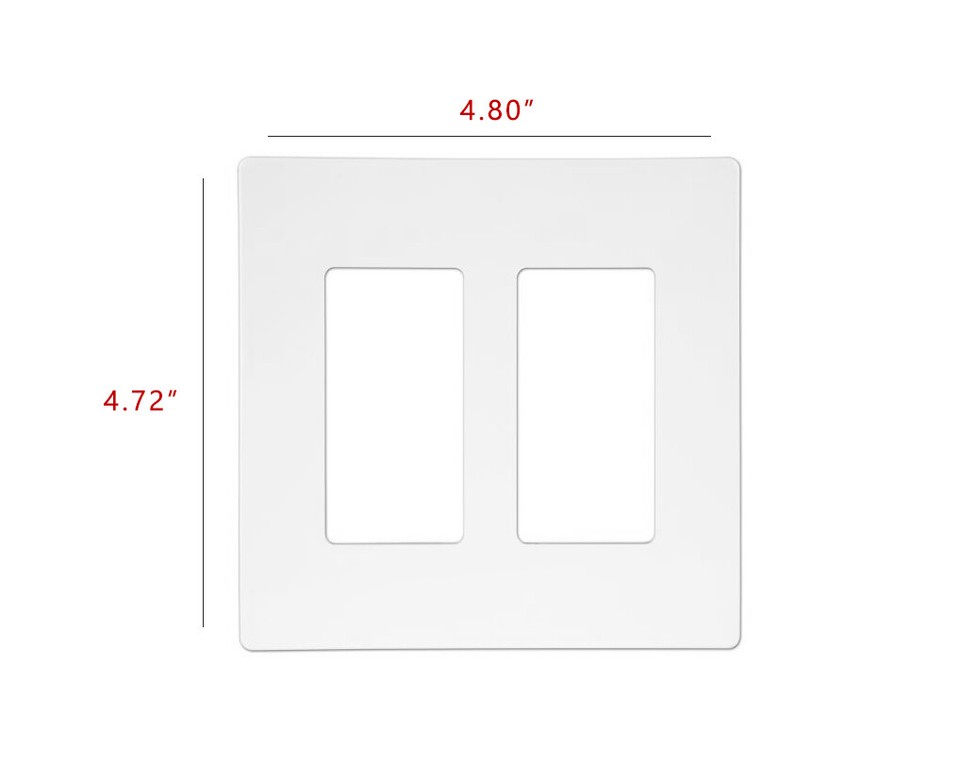 Unbreakable Screwless Decora Wall Plate Outlet / Switch Cover 1-5 Gang ...