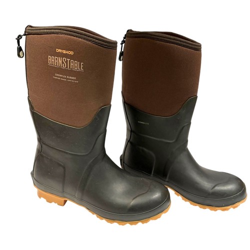 Sz 9 Dryshod Women Barnstable Chemflex Mid Boots Brown/Peanut Chemical ...