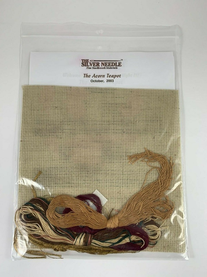 The Silver Needle Cross Stitch Kit The Acorn Teapot Secret Needle Night ...