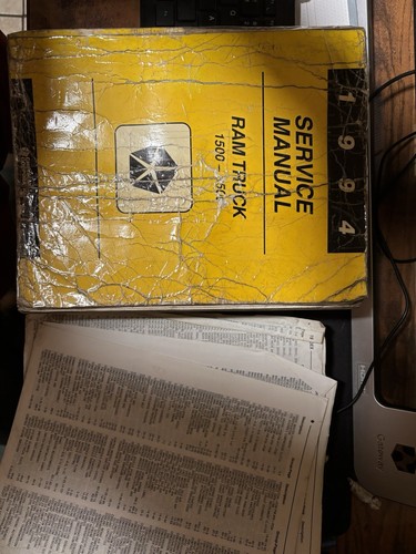 94 DODGE RAM TRUCK 1500-3500 SERVICE SHOP REPAIR MAINTENANCE MANUAL ...