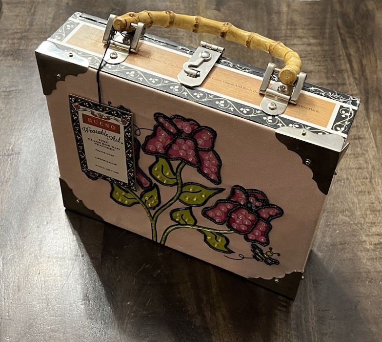 Bueno, Wearable Art, Cigar Box Bag/Purse. Purse Is 9 1/4” X 7 1/2” X 2 ...