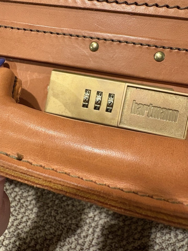 *NEW* HARTMANN Belting Leather Deluxe Slimline Attache Briefcase w ...