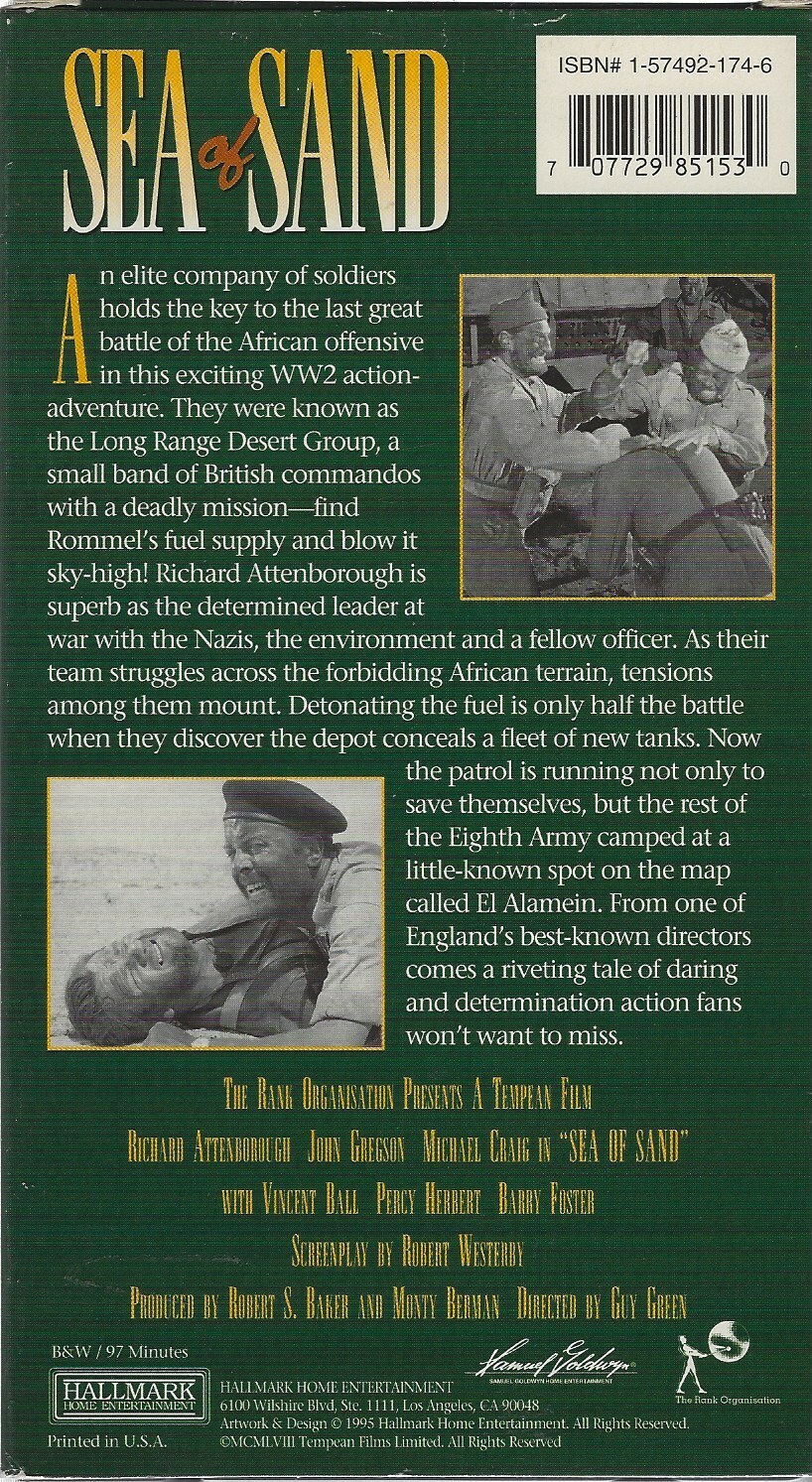 Sea of Sand - [VHS,1958 B&W] Richard Attenborough,John Gregson, Michael ...