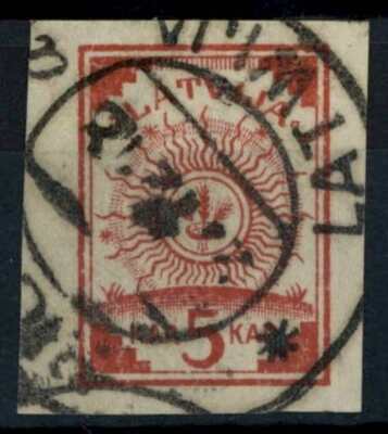 Latvia 1919 SG#3A 5k Carmine Stout Paper Imperf Used #E80766 | eBay UK